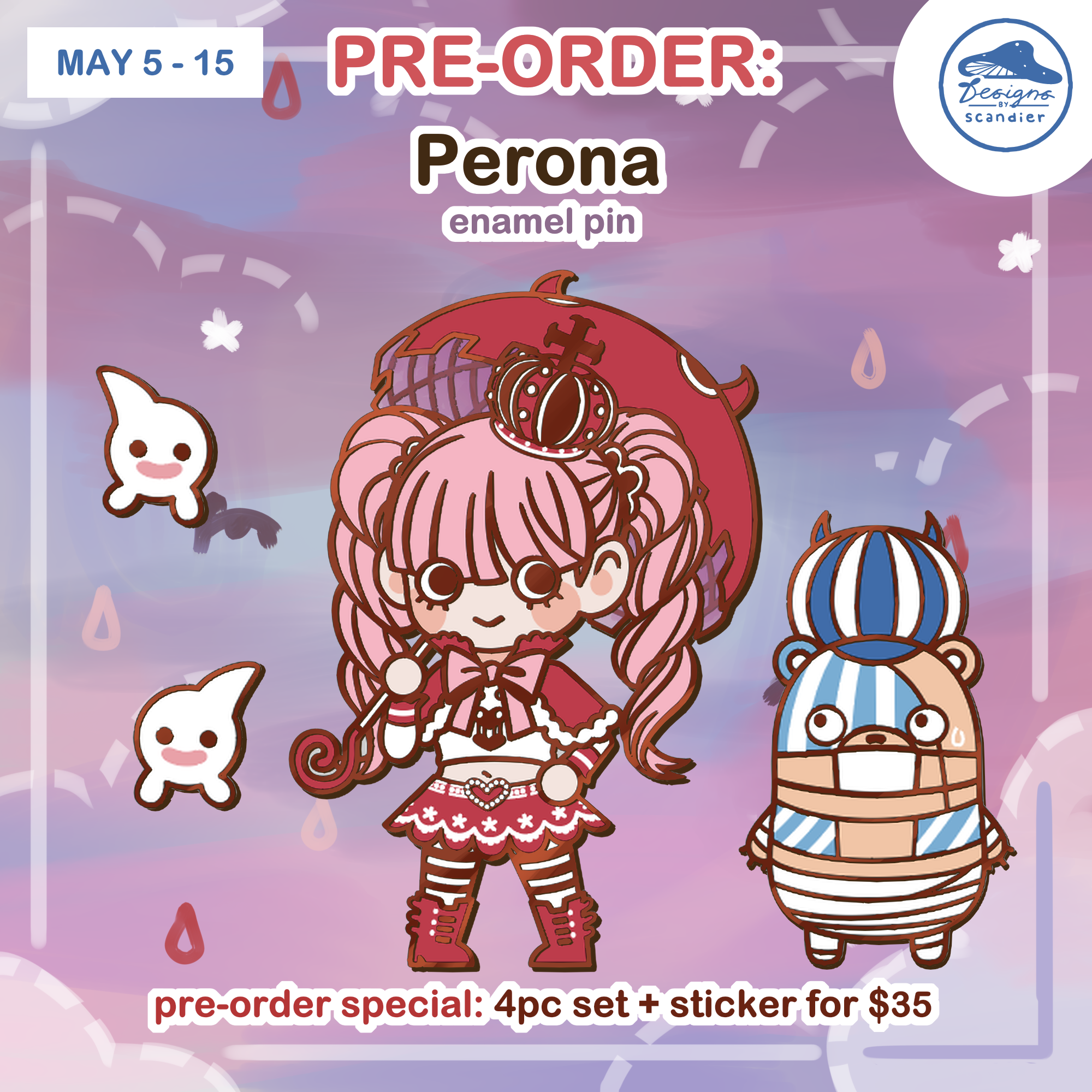 PRE-ORDER: Perona enamel pins | Scandier